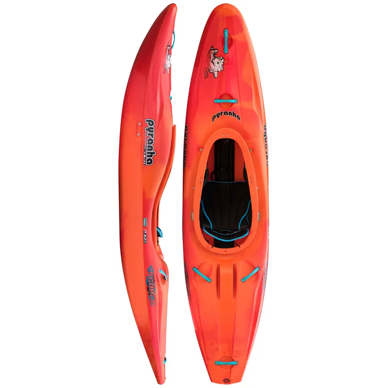 Pyranha Scorch River Running Kayak in Orange Soda