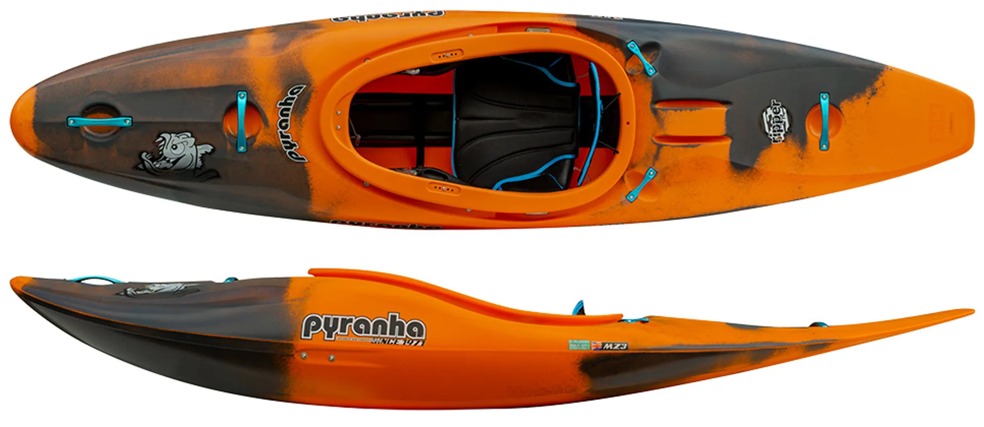 Pyranha Ripper 2 Kayak in Fire Ant